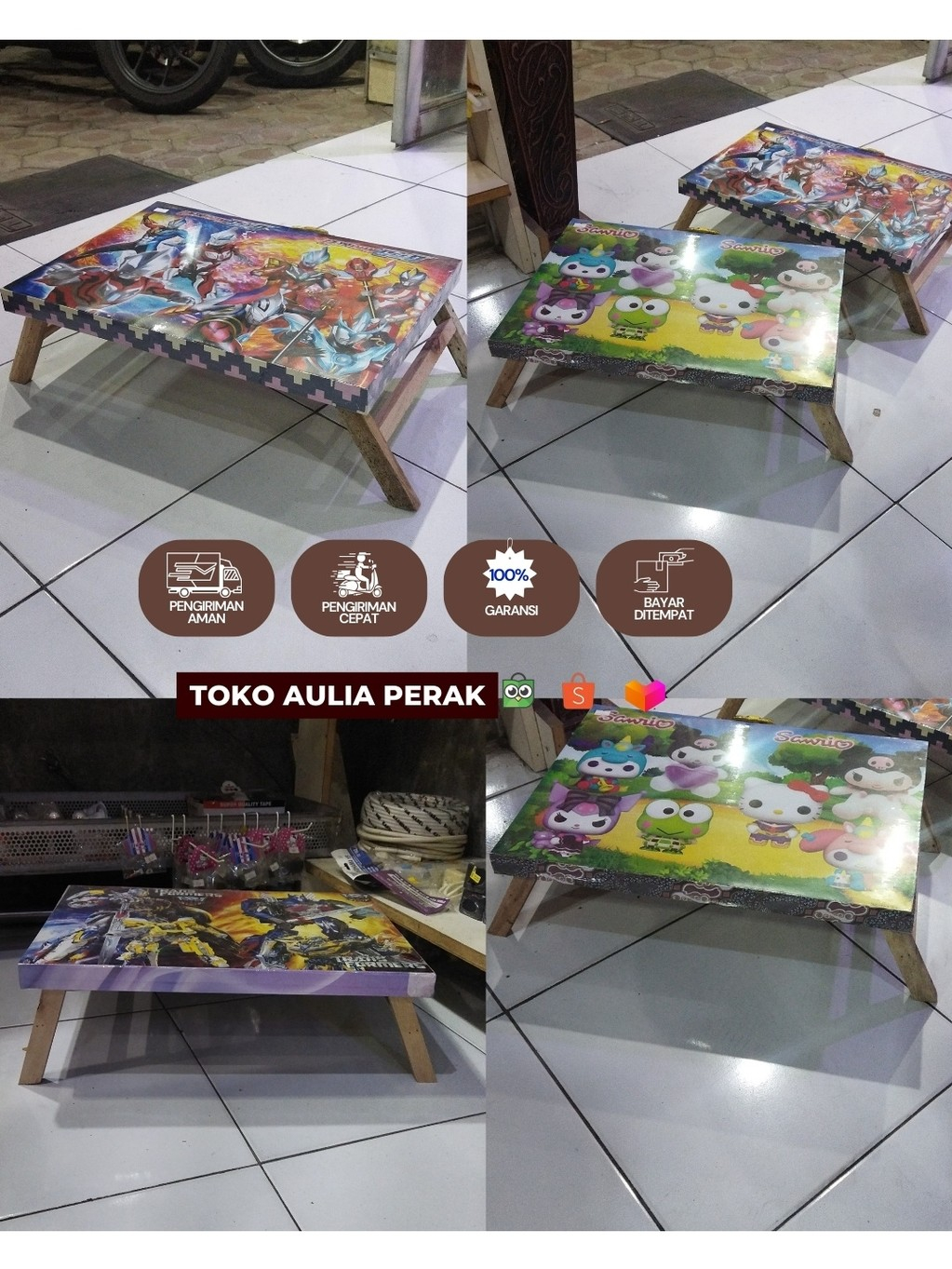 KAYU Simple AND LIGHT FOLDING STUDY TABLE/LIGHT STUDY TABLE/WOOD ...