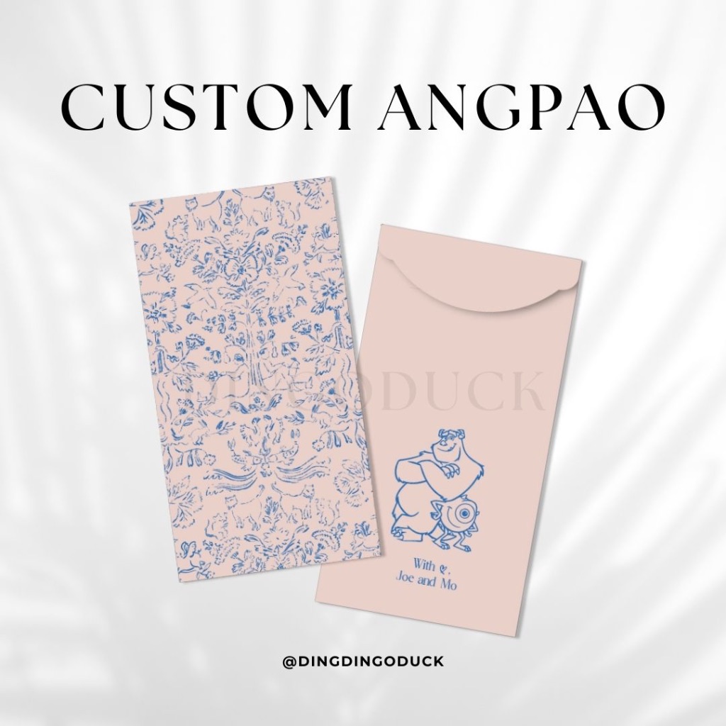 [10pcs] Custom PRINT ANGPAO MATERIAL JASMINE 150GSM | Custom WEDDING ...