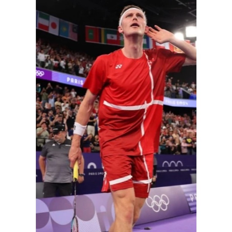 Viktor Axelsen of Team Badminton Jersey Shirt Denmark Olympic Games ...