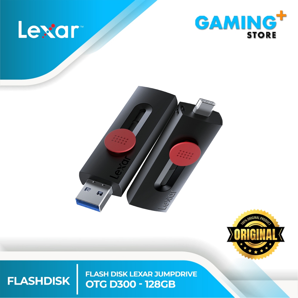 Lexar JumpDrive D300 128GB Dual Drive OTG USB-C 3.2 Flash Drive ...
