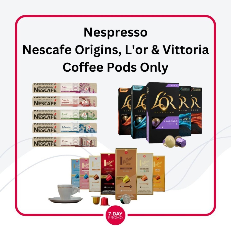 Nespresso Lor Vittoria Nescafe Capsule pods coffee coffee Only | Shopee ...