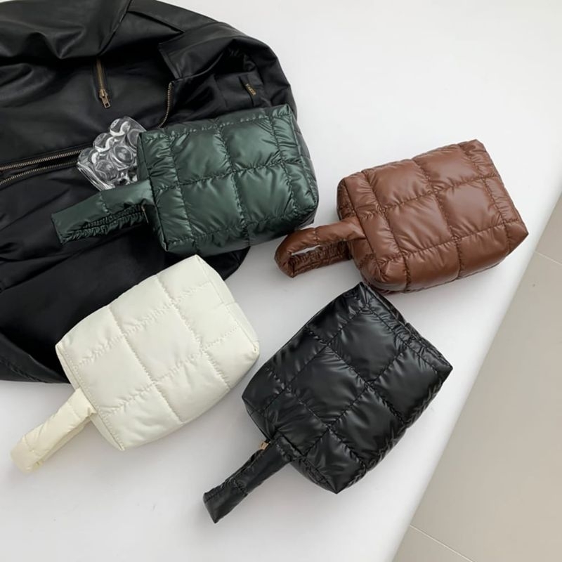 Viena Puffy Pouch Bag / Makeup Bag / Cosmetic Bag / Trendy Small Wallet ...