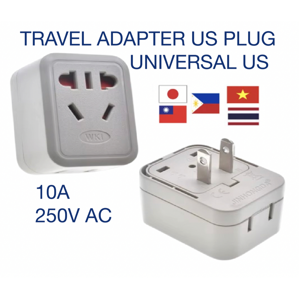 Universal Plug Travel Plug Adapter Converter USA AMERICAN JAPAN KANADA ...