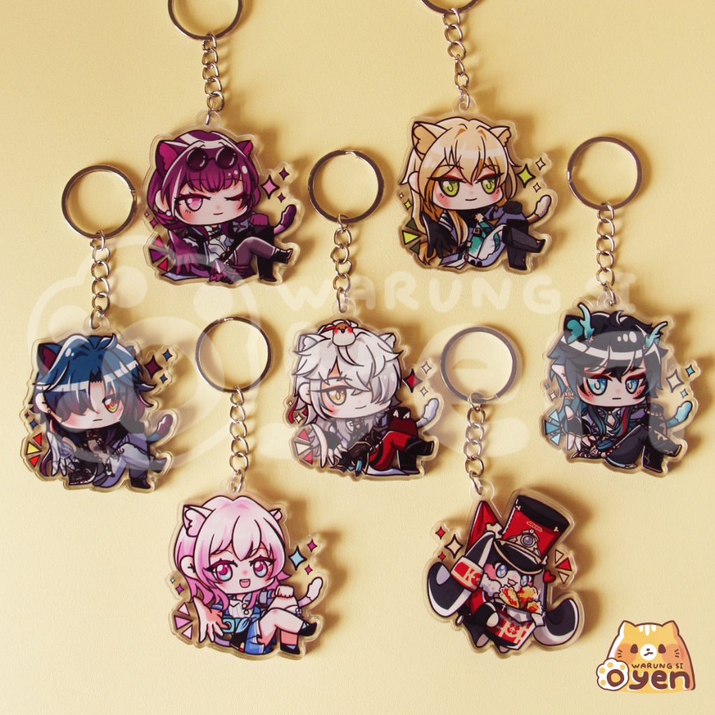 Honkai Star Rail Keychain (Jing Yuan And Heng Kafka March 7th Luocha ...