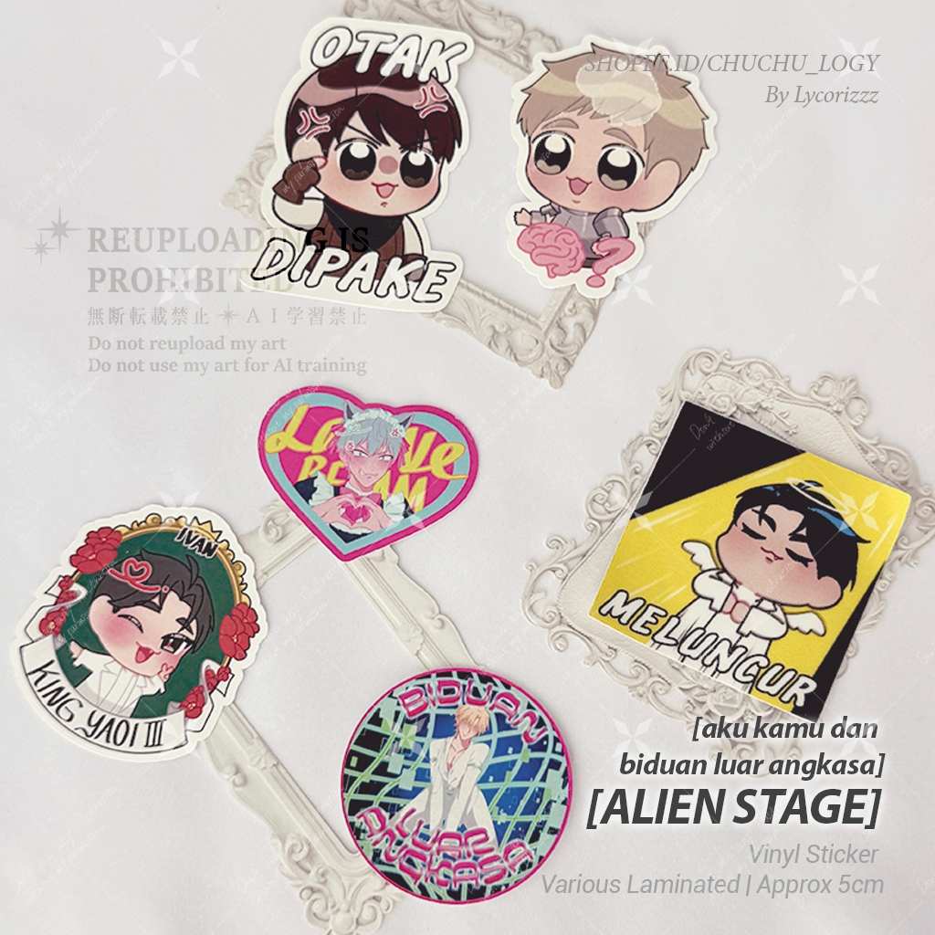 Alien Stage Dungeon Meshi Ivan Till Luka [me] matte Vinyl Sticker by ...