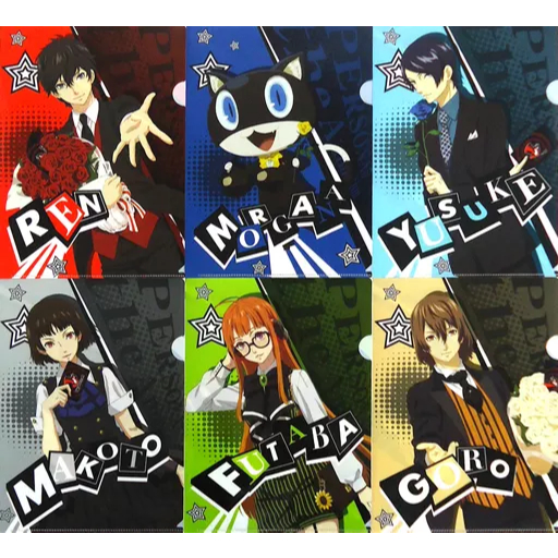 Clearfile A4 CF A4 Persona 5 The Animation SEGA Campaign UFO Catcher ...