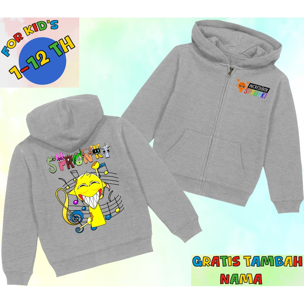 Children's Zipper Hoodie Costume Sprunki Simon Zipper Hoodie Children's ...