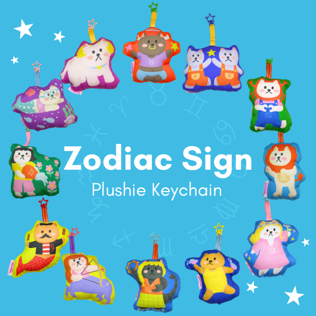 Zodiac Sign Plushie Keychain | Shopee Singapore