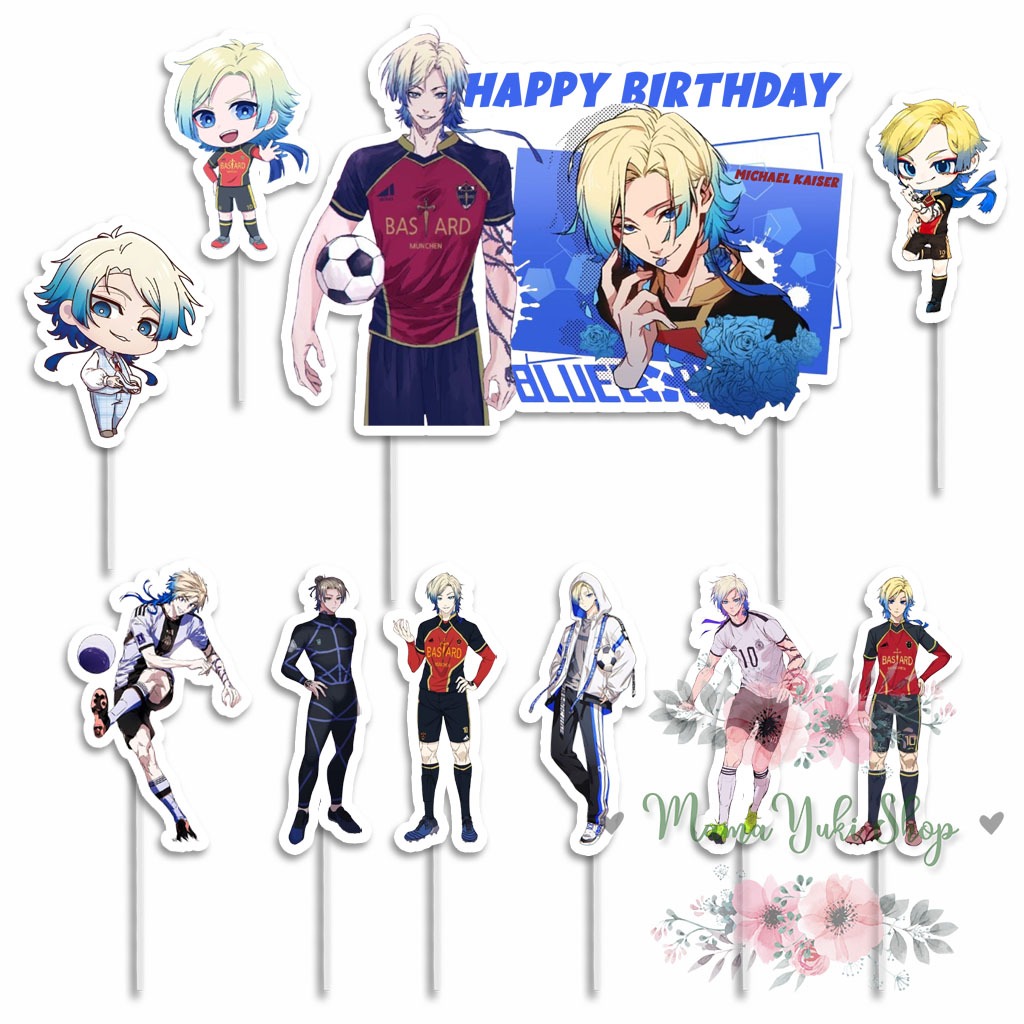 Cake Topper Children's Birthday Cake Decoration with MICHAEL KAISER ...