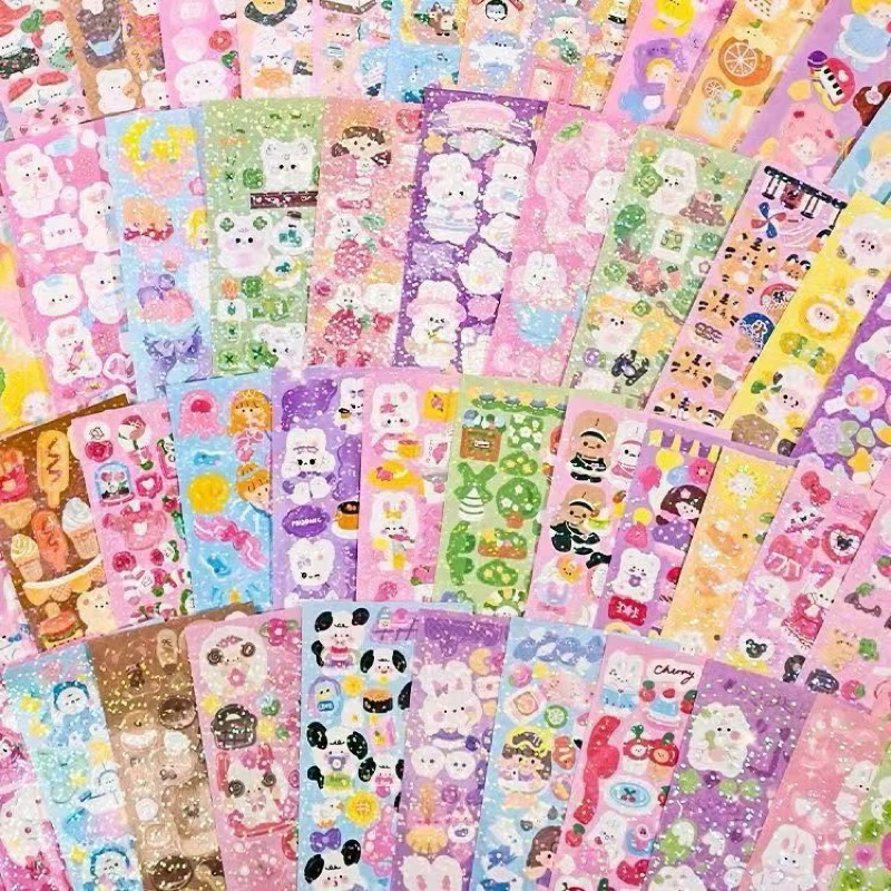 200 Sheets!!! Cute Random Decoration Diy Stickers aesthetic contains 10 ...