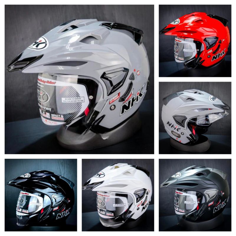 Nhk PREDATOR CRYPTON SOLID HALF FACE HELMET 100% ORIGINAL | Shopee ...