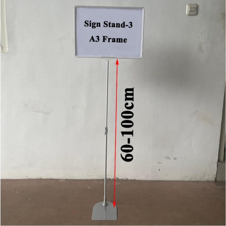 Ss - 3 Telescopic Standing Frame - Portable Frame Stand Frame Display ...
