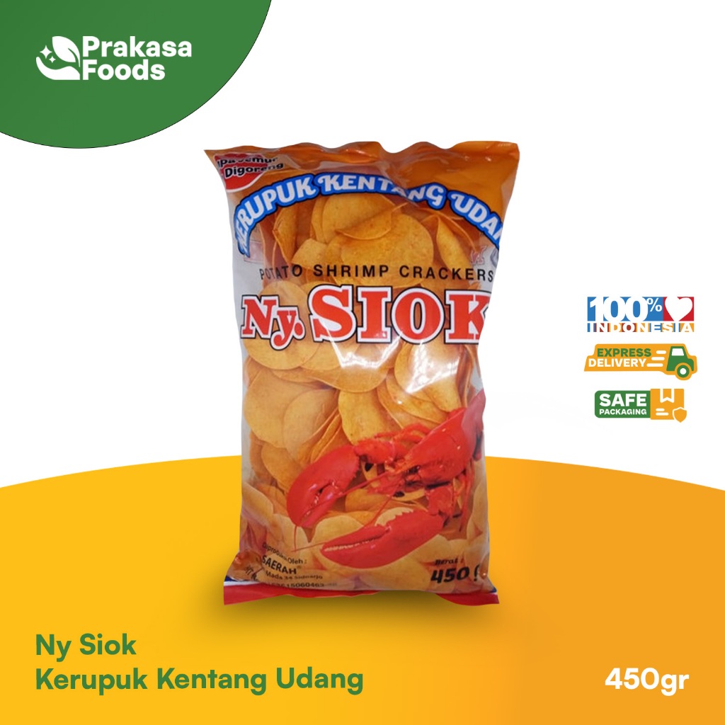 Ny Siok Shrimp Potato Crackers 450gr | Shopee Singapore