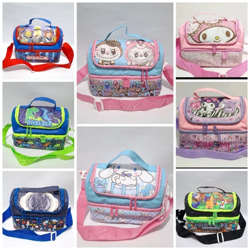 REPLIKA Children's Lunch Bag 2 Layers Medium Character Kuromi My Melody ...