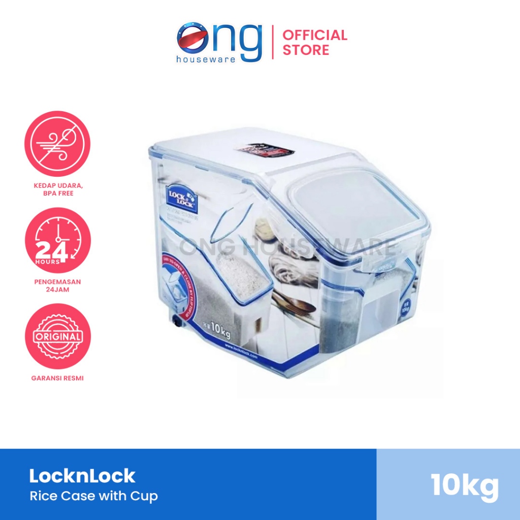 Ong Houseware - Locknlock Rice Case Box 10Kg 12L Rice Box Storage ...