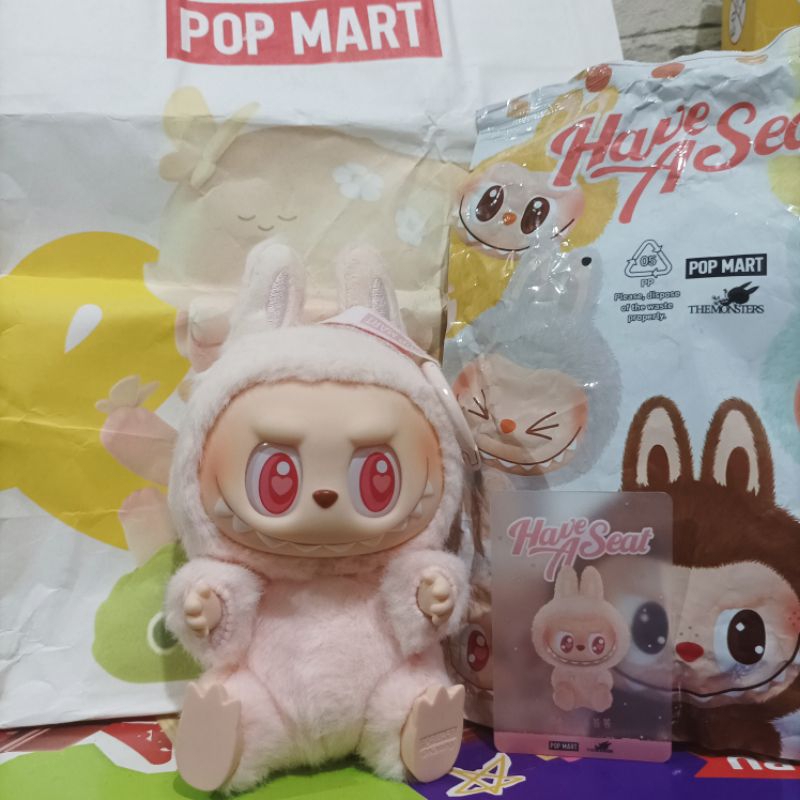Labubu POP MART THE MONSTERS - Have a Seat Vinyl Plush SELECTED CHEST ...