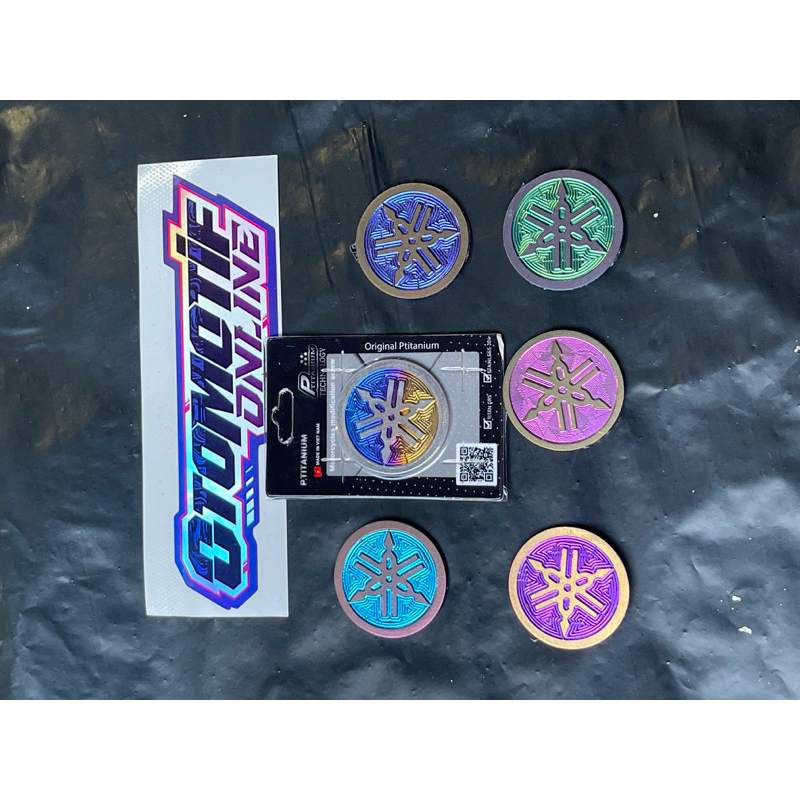 YAMAHA VIETNAM ROUND LOGO TITANIUM EMBLEM | Shopee Singapore