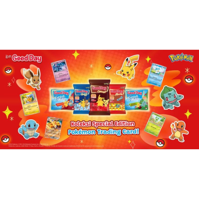 GOOD DAY x Pokemon Collection Trading Card Games TCG Cards Indonesia ...