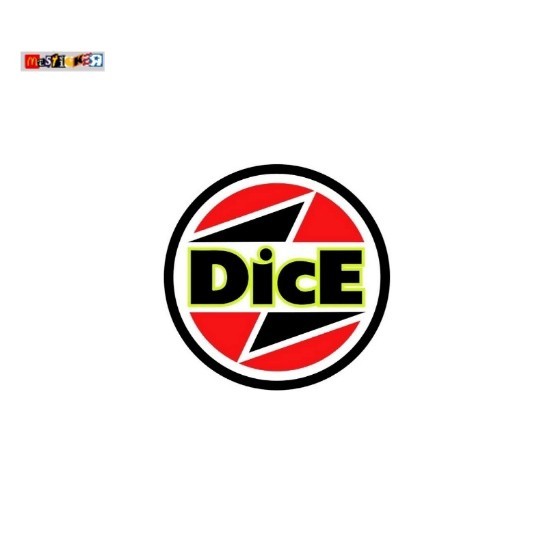 Dice magazine logo rounded sticker | Shopee Singapore