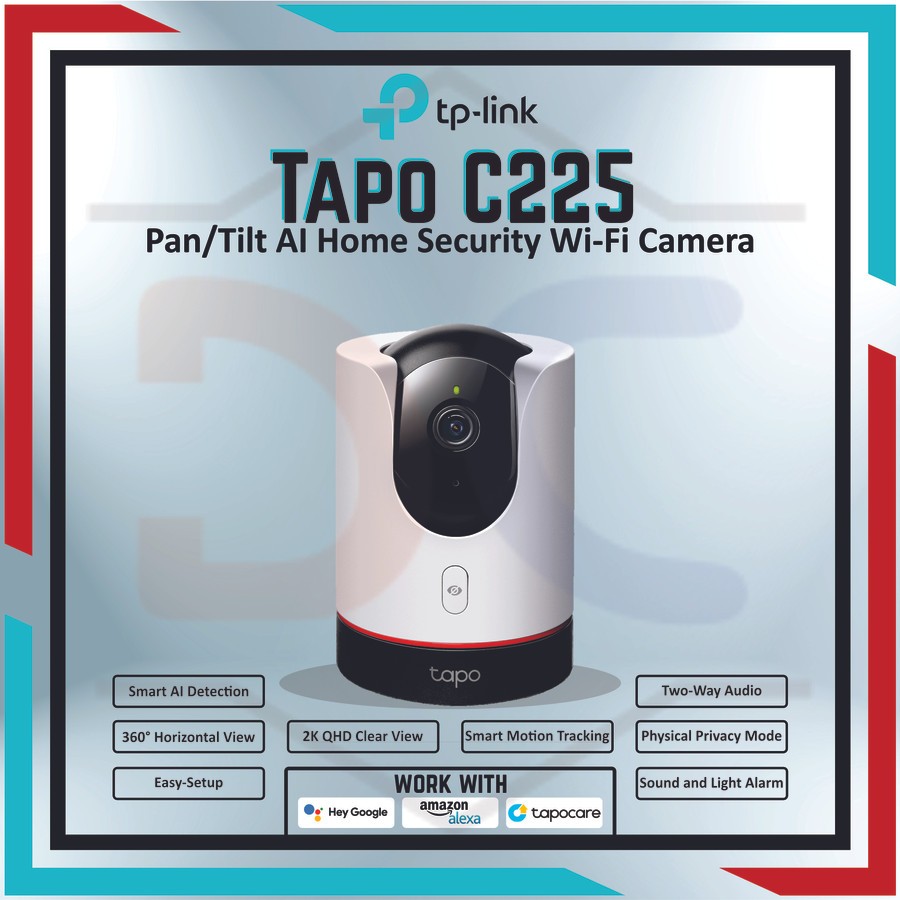 Tp-link TAPO C225 PAN/TILT AI HOME SECURITY WI-FI CAMERA | Shopee Singapore