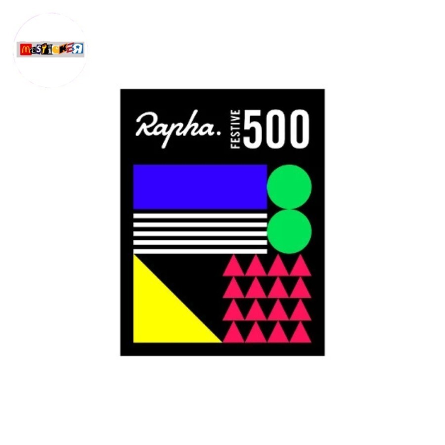 Rapha Festive 500 graphic sticker cyclist strava RCC sticker | Shopee ...