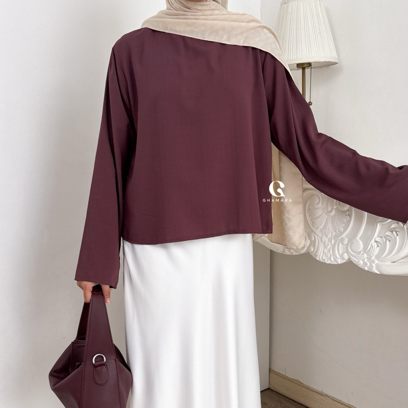 Ghamara • ALICE BASIC (strapless) women's plain blouse top | Shopee ...