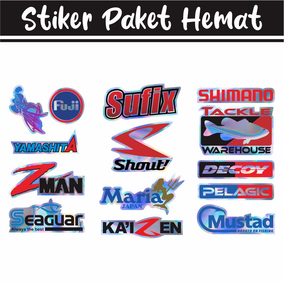 Shimano Brand Logo Fishing Sticker Hologram Fishing Sticker | Shopee ...
