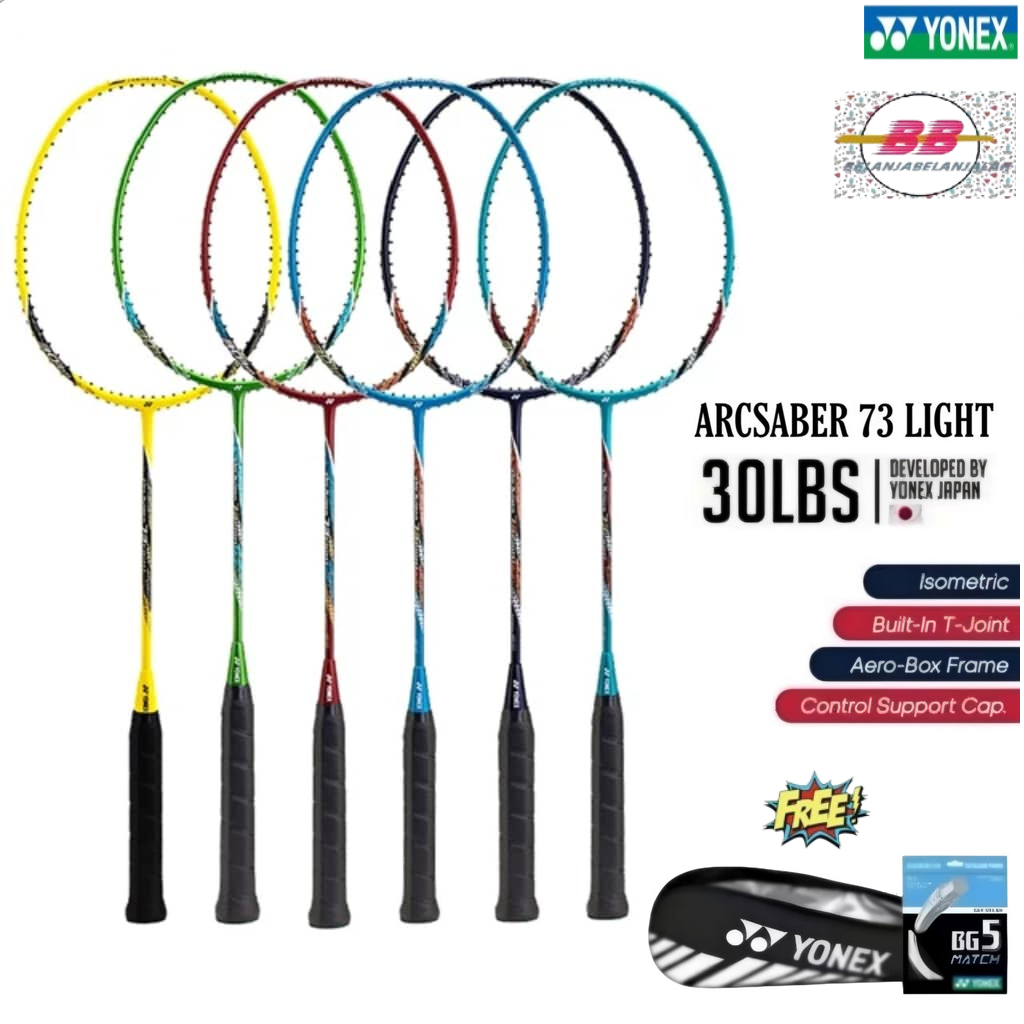 New Full Set Yonex Arcsaber Badminton Racket / Arc Saber 73 light ...