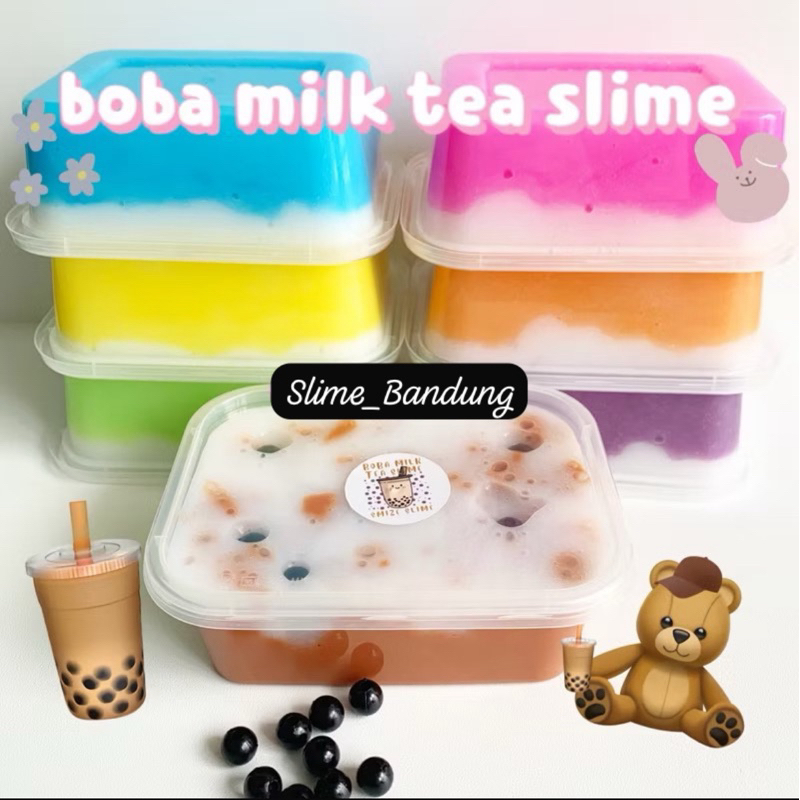 Boba Milk Tea Slime 200ml by Slime Bandung | Slime | Shopee Singapore
