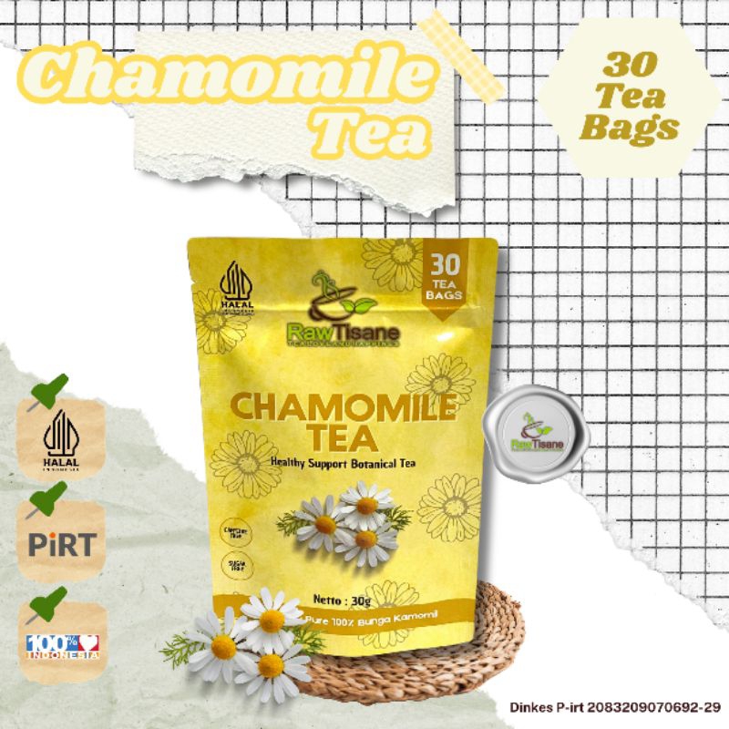 RAW TISANE Chamomile Flower Tea: Kamomil Flower Tea Bags All Variants ...