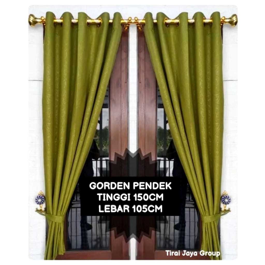 Short CURTAINS 150CM WINDOW CURTAINS | Shopee Singapore