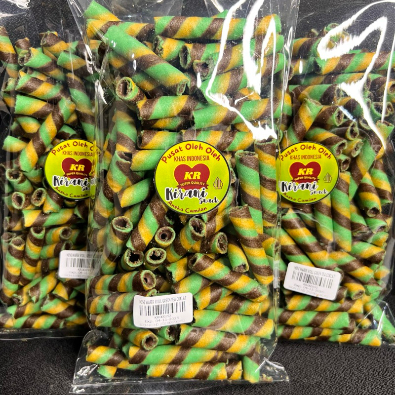 Mini WAFER ROLL GREEN TEA CHOCOLATE | Shopee Singapore