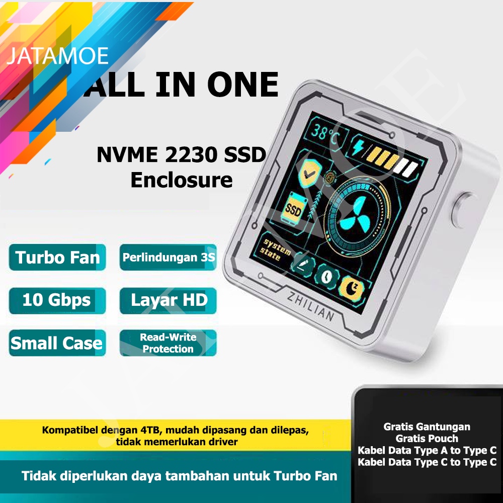 ZhiLian ALL IN ONE Case With Turbo Fan, 3 Seconds Power Loss Protection ...