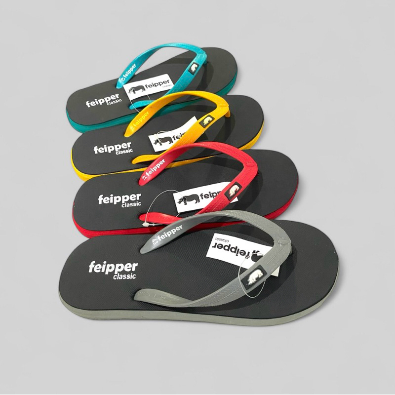 Feipper Men's Sandals Rubber Flip-flops for Adult Men Wide Series Like ...
