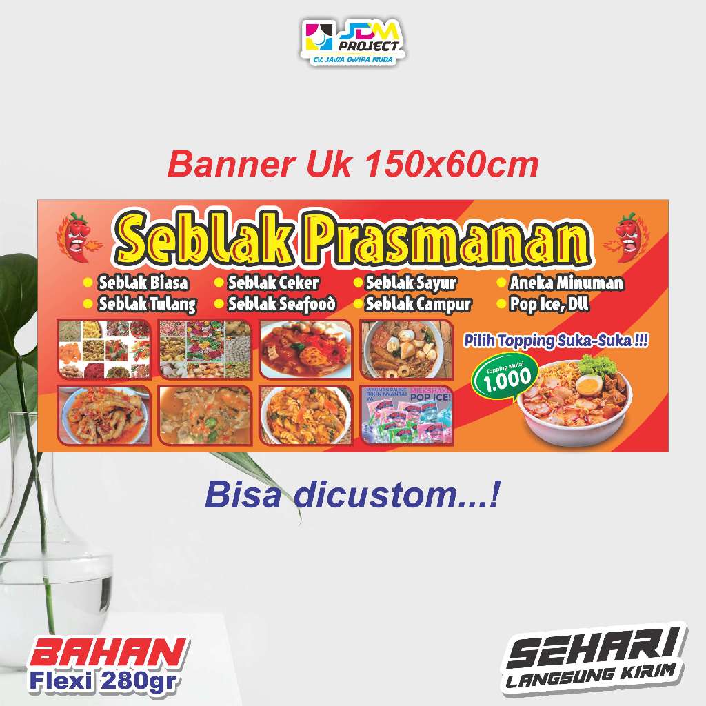 Jdm PROJECT - BANNER MMT BANNER SEBLAK Buffet 150 x 60 and 80 x 200 and ...