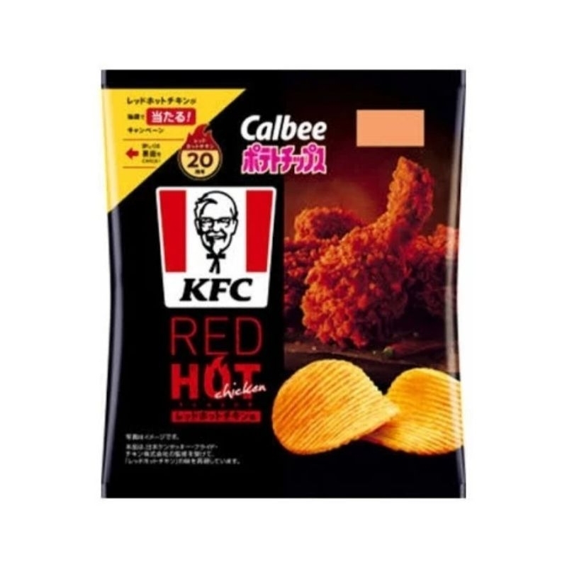 Calbee KFC RED HOT SPICY POTATO CHIPS IMPORTED JAPAN SNACK | Shopee ...