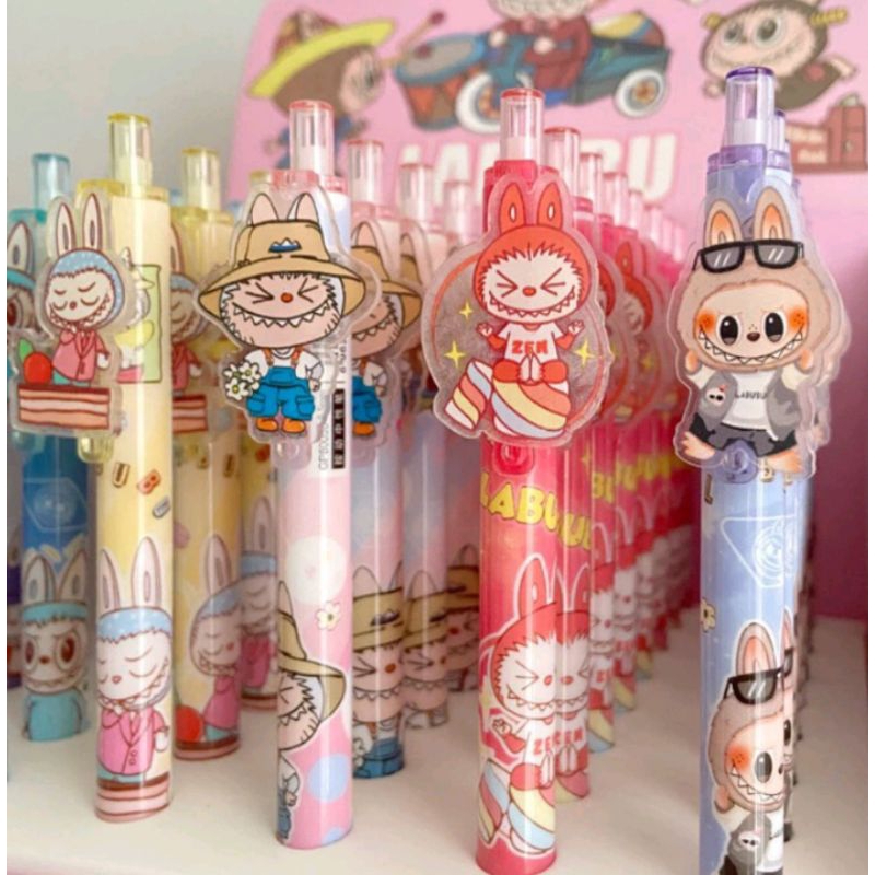 Labubu Pen Kuromi Pen Labubu Acrylic Aesthetic Stationery Pen | Shopee ...