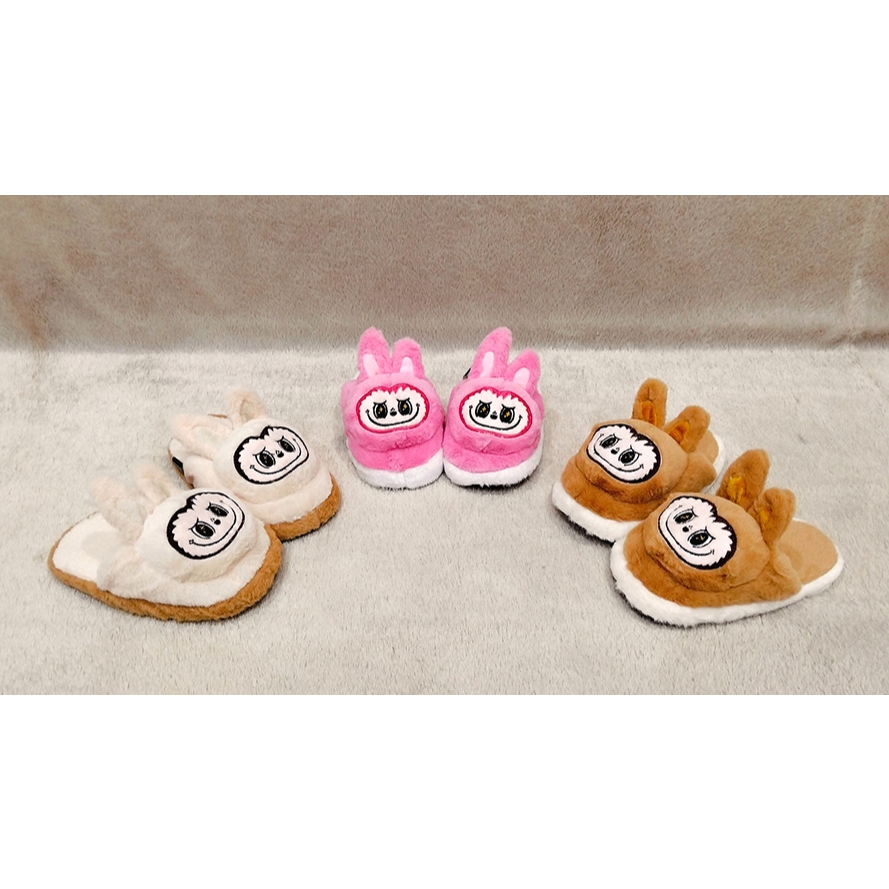 Labubu Room Slippers, Labubu Doll Slippers, Labubu Sleeping Slippers ...