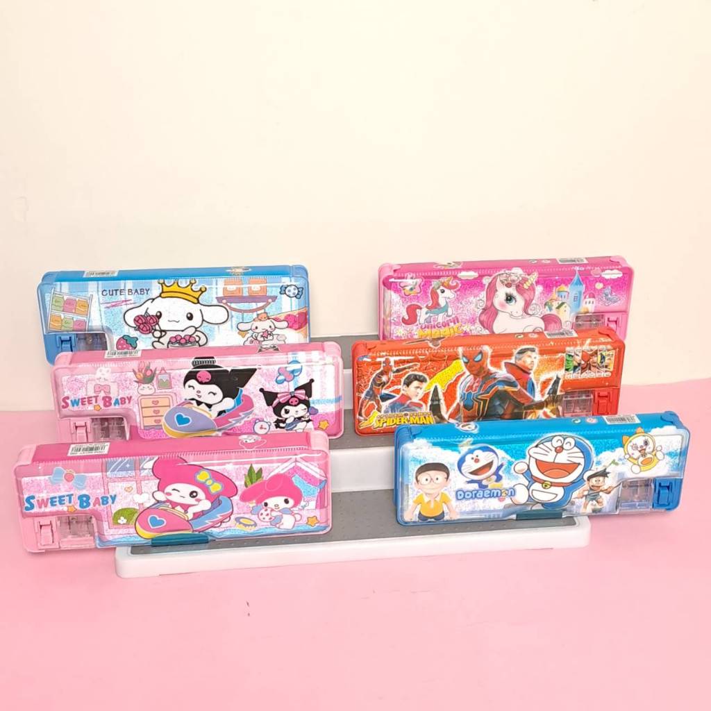Sanrio Kuromi Melody Cinnamoroll Unicorn Spiderman Doraemon Glitter ...