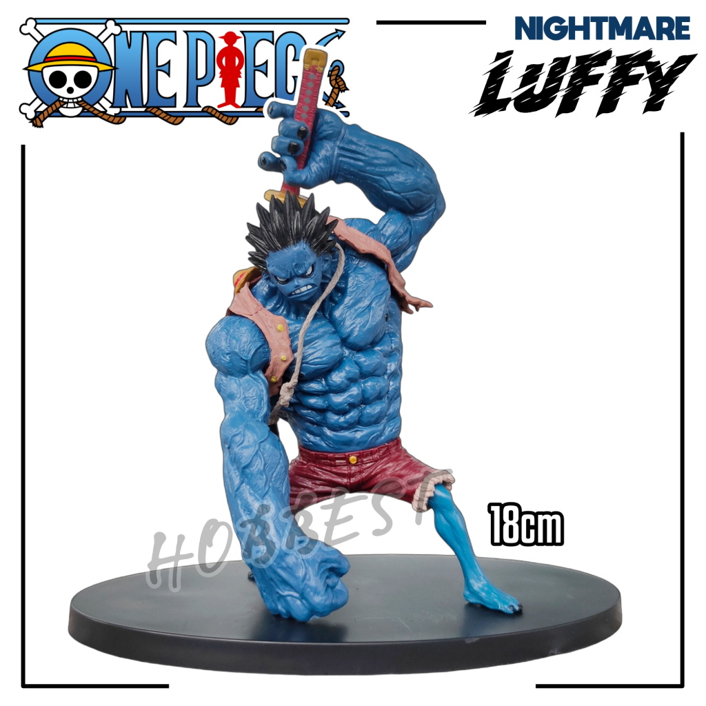 One PIECE Action Figure: NIGHTMARE LUFFY - Miniature Display Toy Topper ...