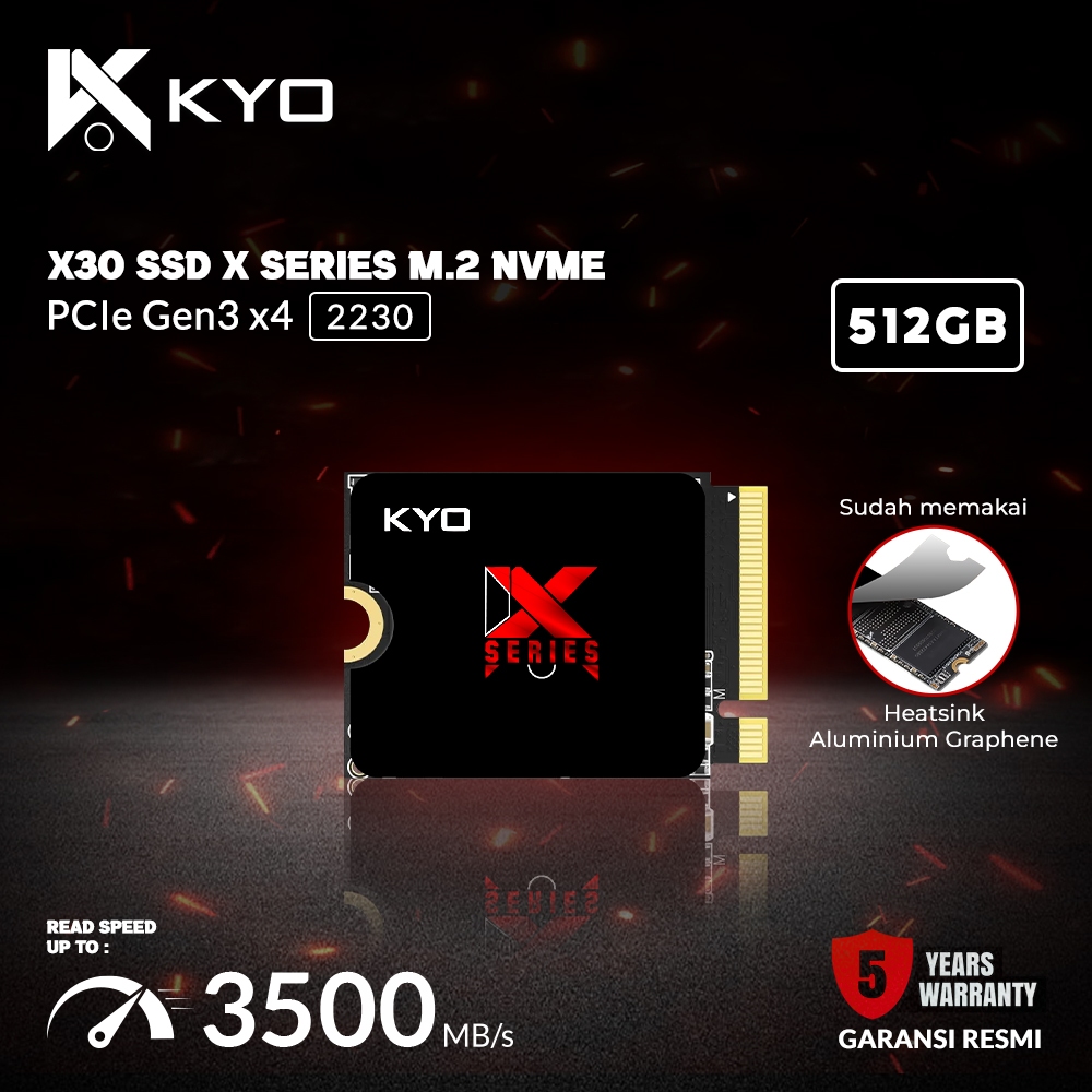 KYO X30 2230 PCIe 3.0 X Series 512GB NVMe SSD M.2 NVMe Gen3 x4 Nvme Gen ...