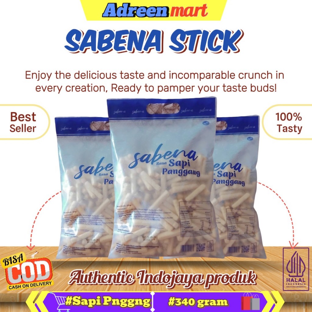 100% SNACK SABENA ROASTED BEEF FLAVOR (SNACK Stick) | Shopee Singapore