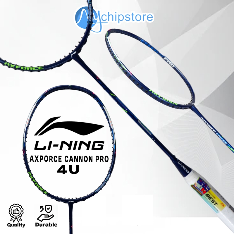 ORIGINAL LINING AXFORCE CANNON PRO 5u 4u Badminton Racket + Bag ...