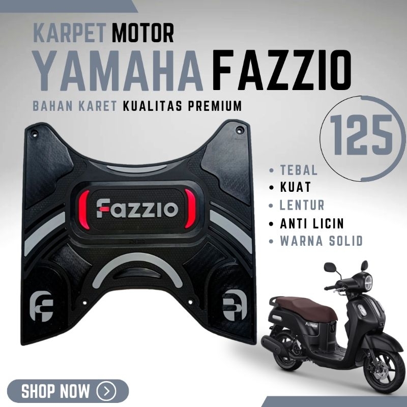 Yamaha FAZZIO MOTORCYCLE CARPET YAMAHA FAZZIO MOTORCYCLE FOOTWEAR ...
