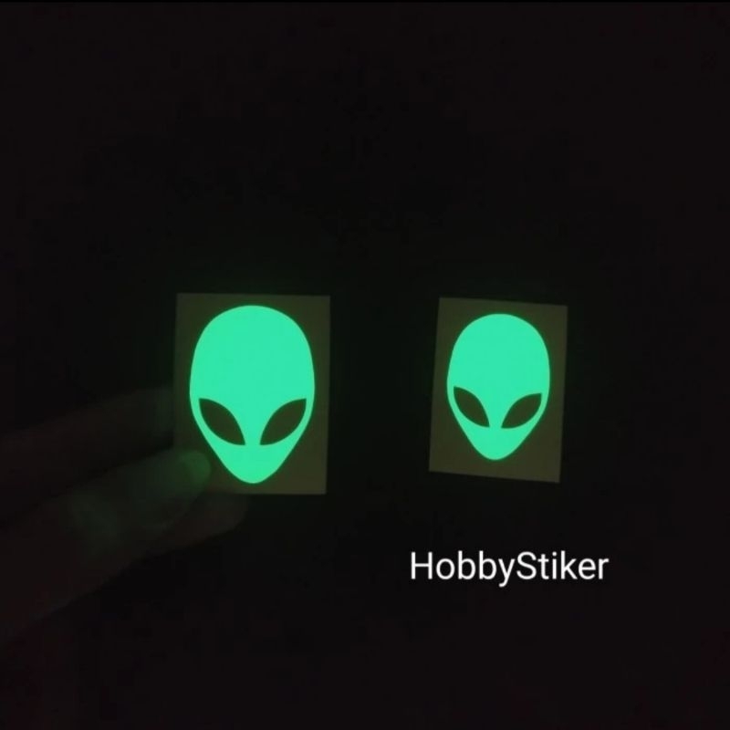 Glow in the dark Alienware logo sticker for pc laptop | Shopee Singapore