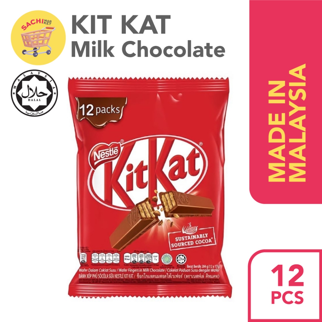 Kit Kat Milk Chocolate / Chocolate Kit Kat IMPORT Malaysia (12pcs ...