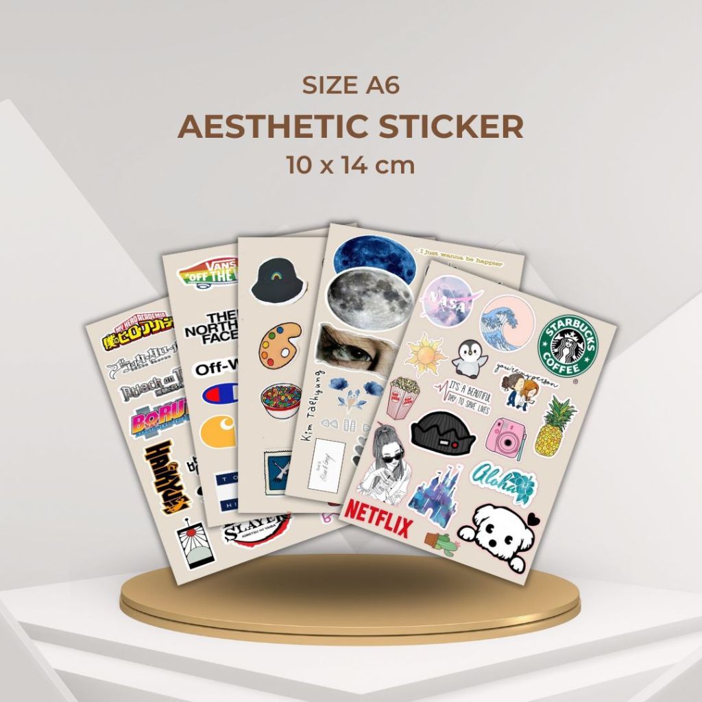 Aesthetic Mix Series Stickers Aesthetic Deco Planner Album Scrapbook ...