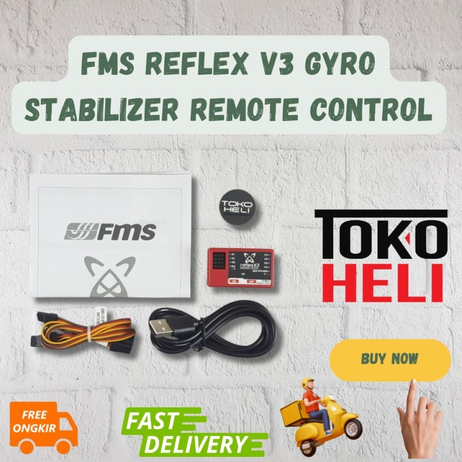 Fms Reflex V3 Flight Controller Gyro Stabilizer Aircraft Wing RC FC ...
