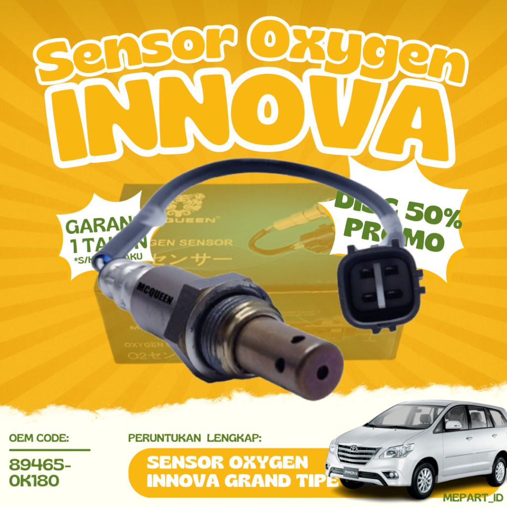 OXYGEN SENSOR INNOVA GRAND TYPE OXYGEN SENSOR ORIGINAL MCQUEEN OEM ...