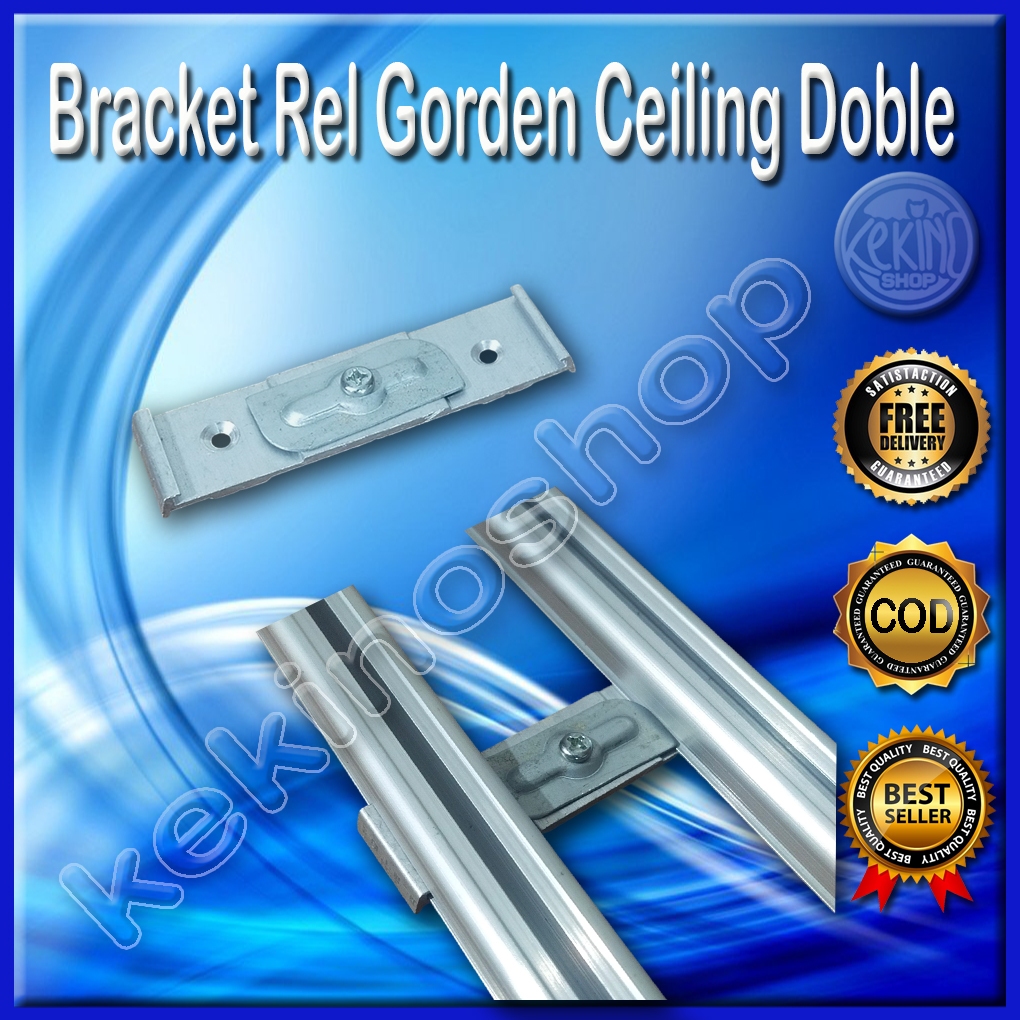 Ceiling Leg Bracket, Double Double square oval curtain rail rail ...